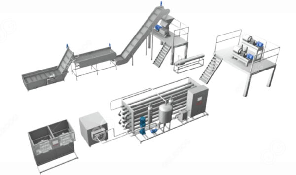 Industrial Mango Fruit Pulp Processing Machinery Plant